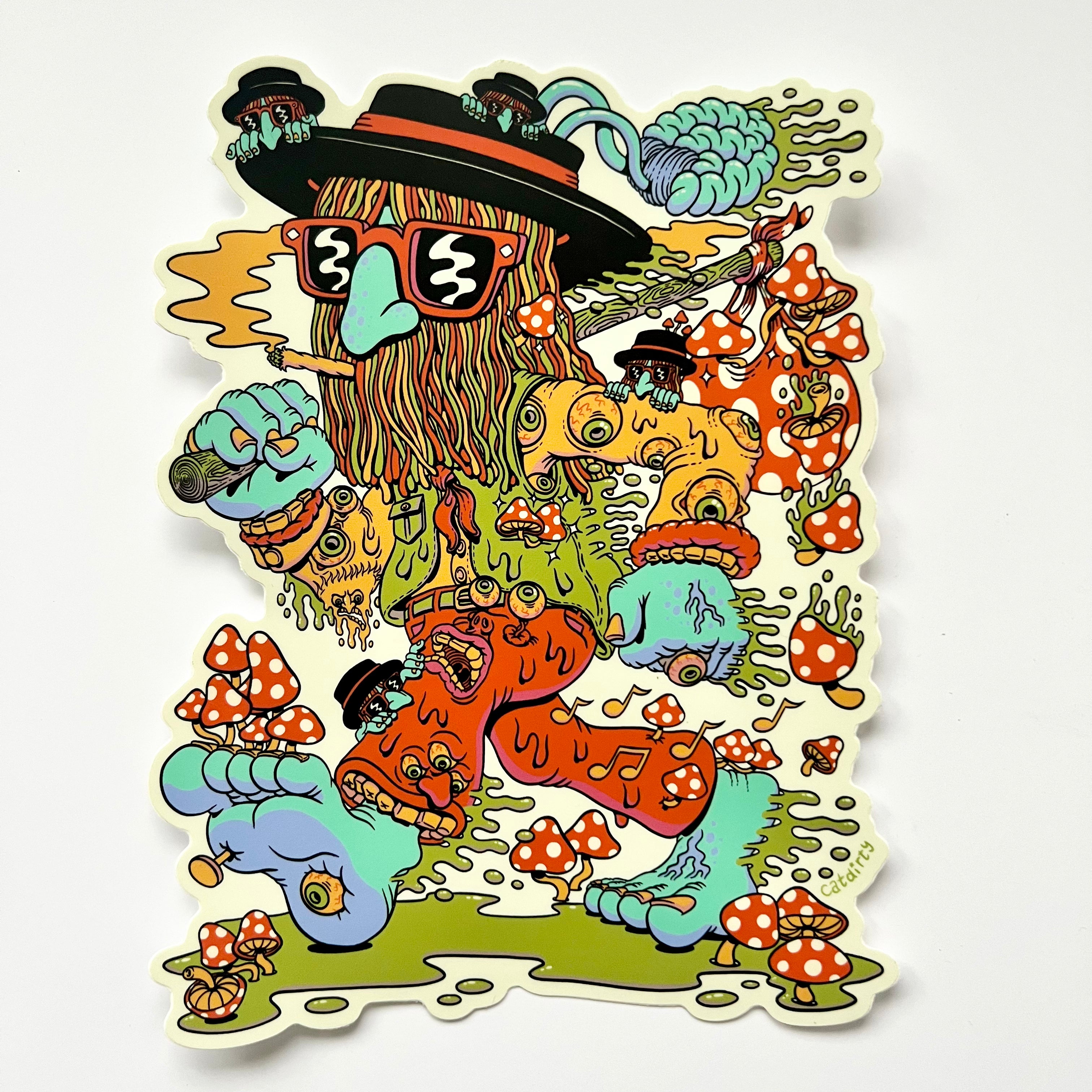 Trippin' Hobo Sticker – CatDirty